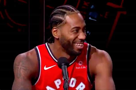 People Are Loving New Toronto Raptor Kawhi Leonards Laugh