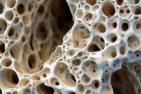 Scanning Electron Microscope Bone Tissue Generative Ai Stock