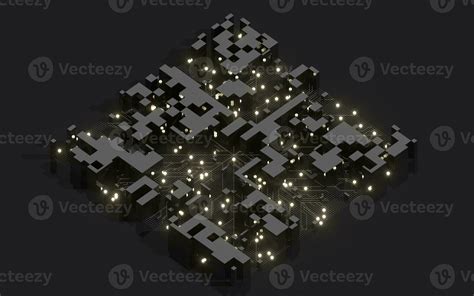 Cubes And Abstract Geometries D Rendering Stock Photo At