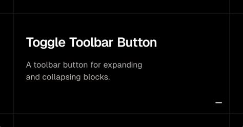 Toggle Toolbar Button Plate