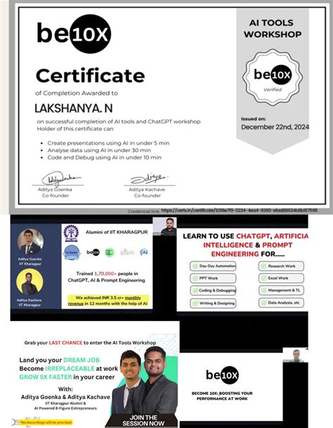 Lakshanya N On Linkedin ⚡today I Have Attended A Workshop On The Topic