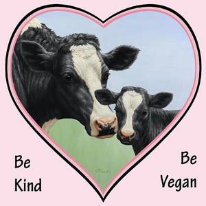 Holstein Cow And Calf Farm Painting By Crista Forest Pixels