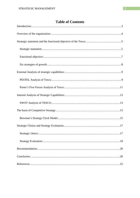 Strategic Management Analysis Of Tesco PLC Desklib