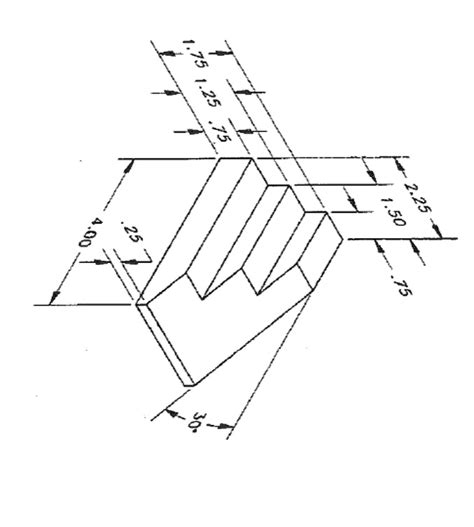 draw the necessary views and completely dimension the part shown do not
