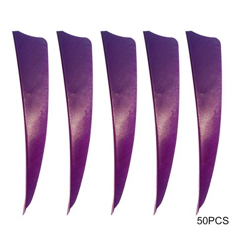Arrow Fletching Arrows Feathers Archery 4inch 50pcs Turkey Feather