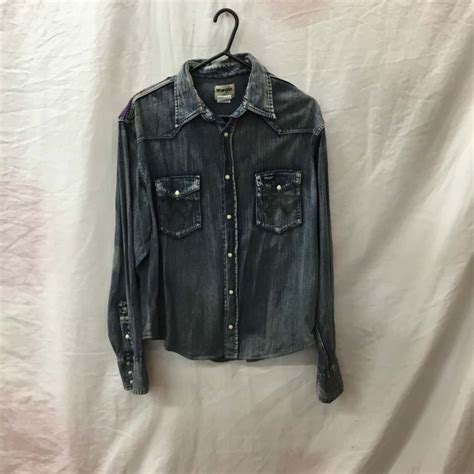 Wrangler Womens Size Xl Denim Jacket Blue S