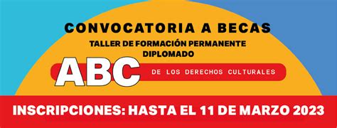 Convocatoria de Becas Taller de Formación Permanente Diplomado ABC