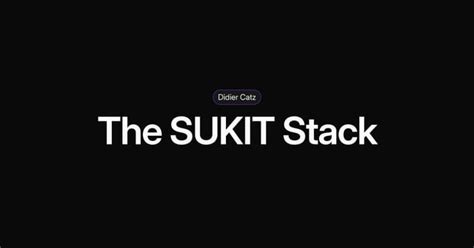 the sukit stack r supabase