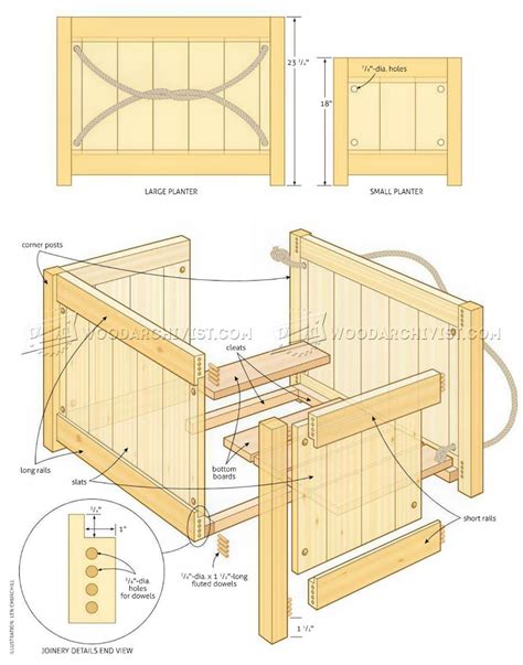 Cedar Planter Plans • Woodarchivist