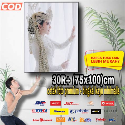 Jual Cetak Foto Besar 30R 76x100 Plus Bingkai Bahan Luster Premium