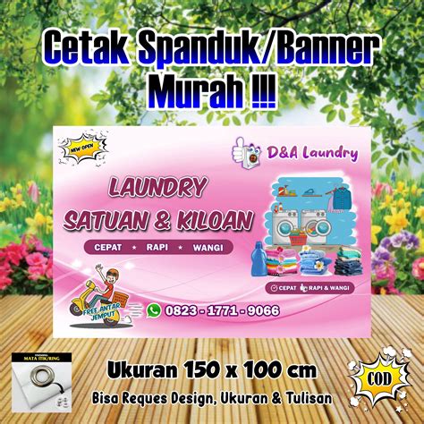 Spanduk Banner Laundry Lazada Indonesia