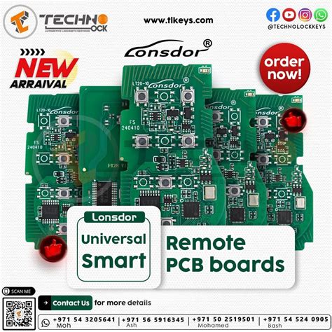 Versatile Lonsdor Lt20 10 Toyota Smart Remote Pcb