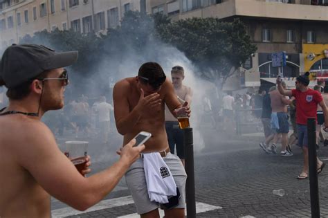 French Police Fire Tear Gas As They Clash With English Football Fans