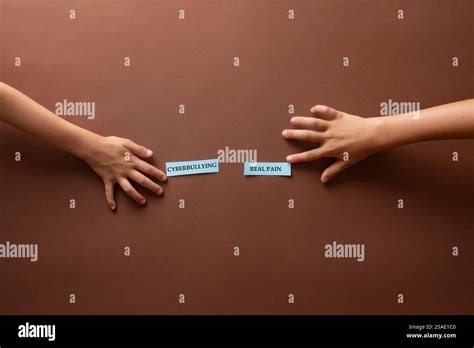 Cyberbullying Causes Real Pain Conceptual Image Of Modern Problematic