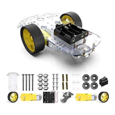 Kit Chassi 2wd Robô Para Arduino Bit Maker Arduinos Módulos