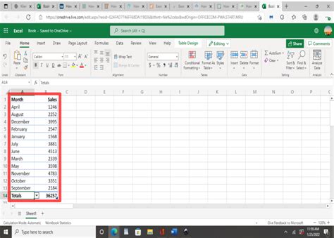 How To Add A Total Row To An Excel Table Quick And Easily