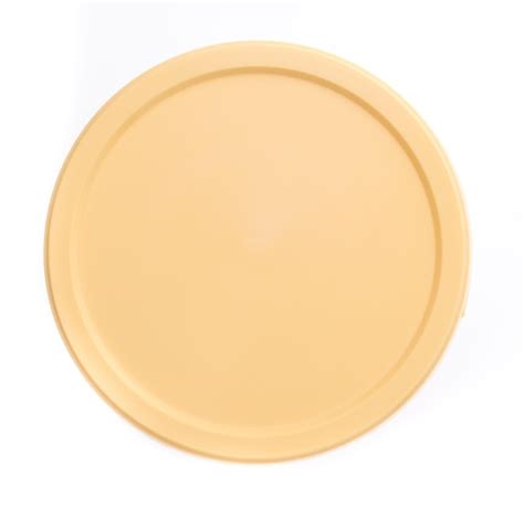 Premium Photo Plastic Circle Container For Dairy Foods Isolated On A