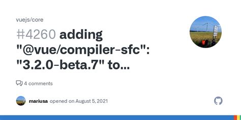Adding Vue Compiler Sfc 3 2 0 Beta 7 To DevDependencies Gives