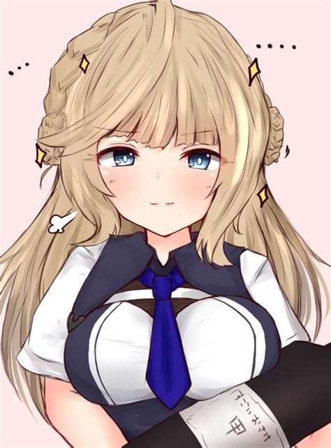 Safebooru 1girl Blue Eyes Blue Necktie Blush Bottle Braid Breasts
