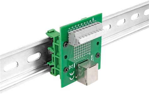 Delock 66992 Rj45 Jack Terminal Block Din Rail At Reichelt Elektronik