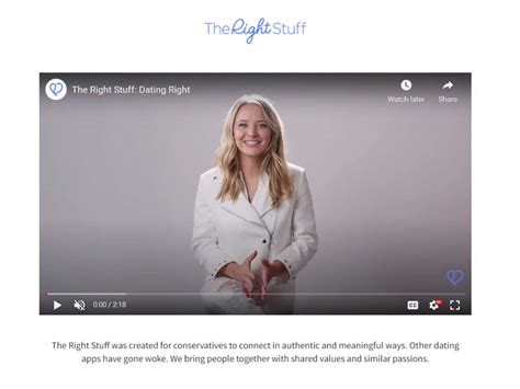 Conservative Dating App The Right Stuff To Launch In September Dating