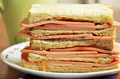 Bologna Sandwich Stock Image Colourbox