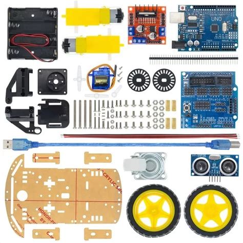 Kit Chasis De Carro 2wd Sensores Para Armar ElectrÓnica Guatemala