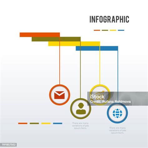 아이콘타임라인 인포그래픽 템플릿 디자인 4가지 옵션 단계 또는 프로세스가 있는 비즈니스 개념 인포그래픽 벡터 시각화는 워크플로 레이아웃 다이어그램 연례 보고서 웹에 사용할