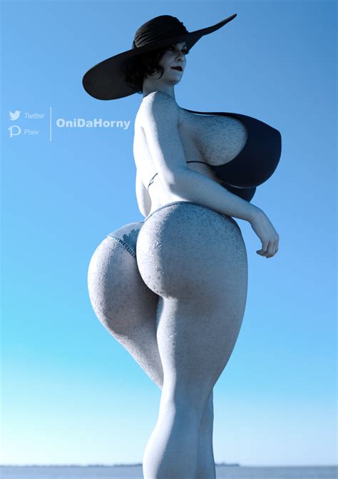 Rule 34 1girls 3d Alcina Dimitrescu Back Back View Big Breasts Bikini