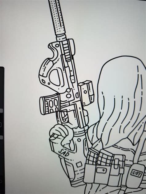 My Nokk Drawing Nothing Too Serious So Dont Judge 😎 Rainbow6