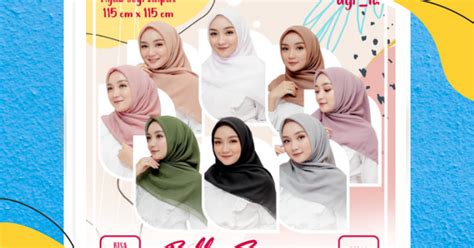 Cod Bella Square Warna Hijab Jilbab Segi Empat Izza Kreatif