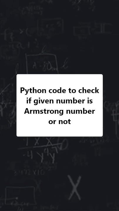 Python Code In Hindi To Check For Armstrong Numbers 🔢😎😱🔢😎😱 Pythonshot Coding Python Function