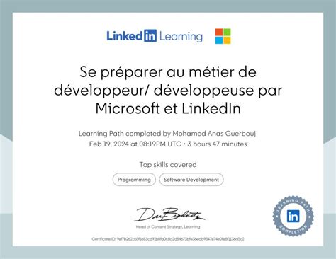 Mohamed Anas Guerbouj On Linkedin Certificate Of Completion
