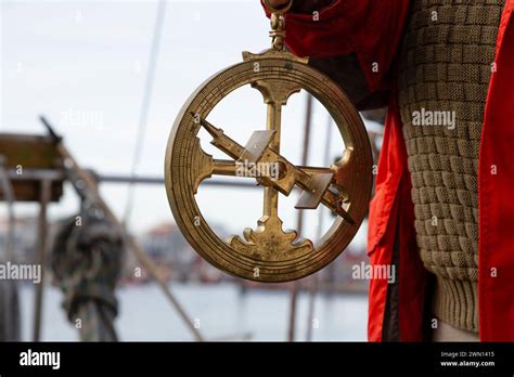 Bronze Replica Of A 15th Century Portuguese Astrolabe Maritime
