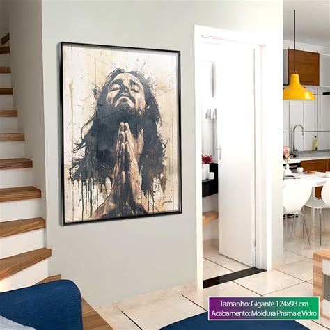 Quadro Jesus Madeirart Quadros para Escritório e Empresários