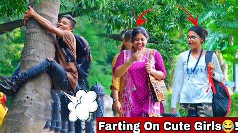 Farting On Cute Girls Prank😳😂 Funny Reaction 🤣 Mithun Chaudhary