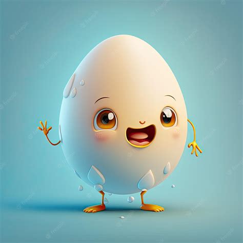 Premium Photo Cute Egg Character
