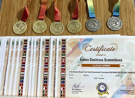 Злато и сребро на международния турнир Математика без граници