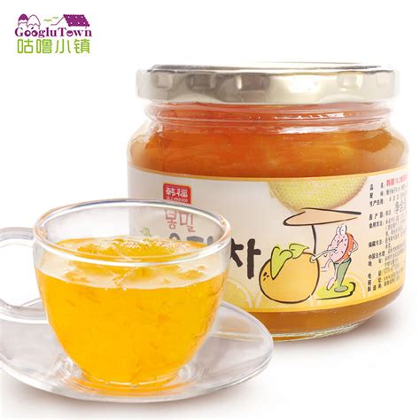 韩国原装进口韩福102原味蜂蜜柚子茶果肉饮品580g1罐冲饮水果茶虎窝淘