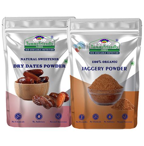 Tummyfriendly Foods Combo Pack Of Natural Sweetener Dry Dates Powder