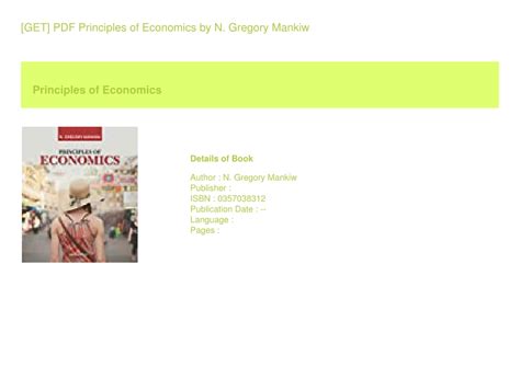 PPT GET PDF Principles Of Economics By N Gregory Mankiw PowerPoint Presentation ID 11784126