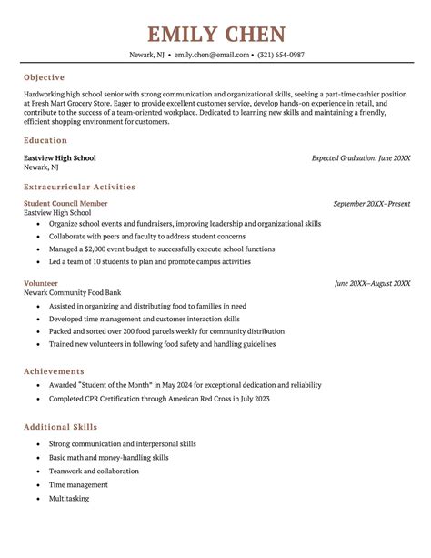Simple Sample Resumes Skills