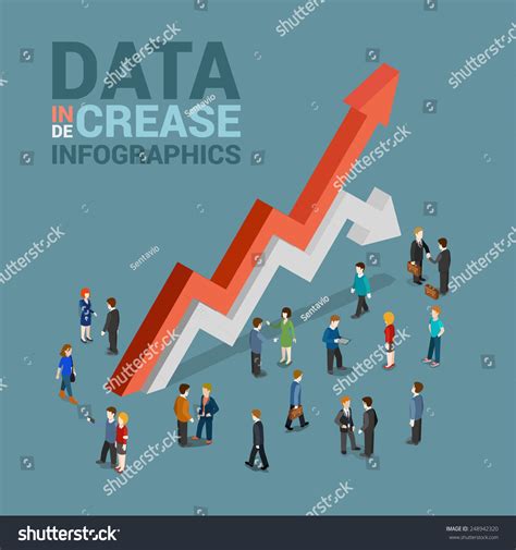 Data Increase Decrease Infographics Template Concept Stock Vector