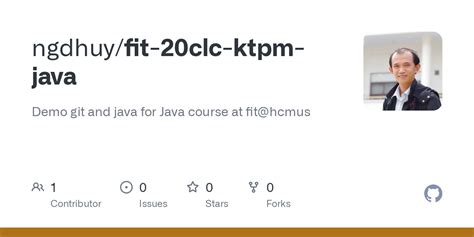 Github Ngdhuyfit 20clc Ktpm Java Demo Git And Java For Java Course