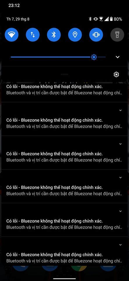 Thông báo không thể hoạt động chính xác dù định vị và bluetooth vẫn đang bật Issue