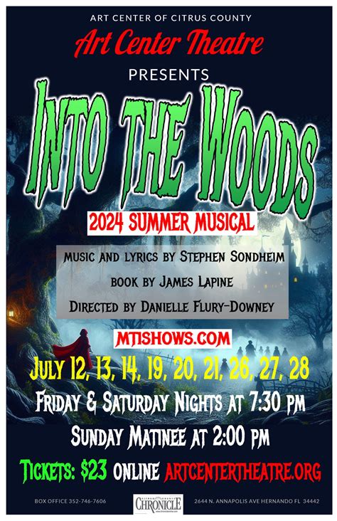 Art Center Theatre Presents Into The Woods Summer Musical Art