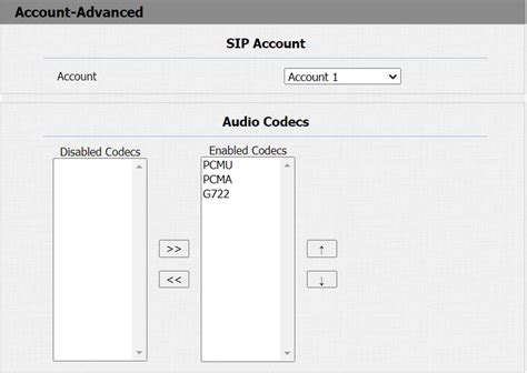 Audioand Video Codec Configuration
