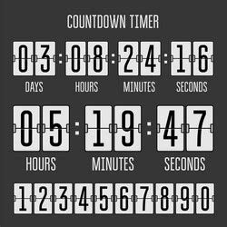 Countdown Timer Royalty Free Vector Image VectorStock