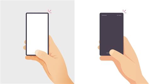 Mano Teléfono Celular Pantalla En Blanco Teléfono Celular Hombre