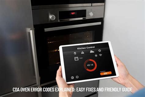 Cda Oven Error Codes Easy Fixes And Troubleshooting